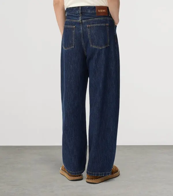 Loewe Curved Leg Cotton Jeans