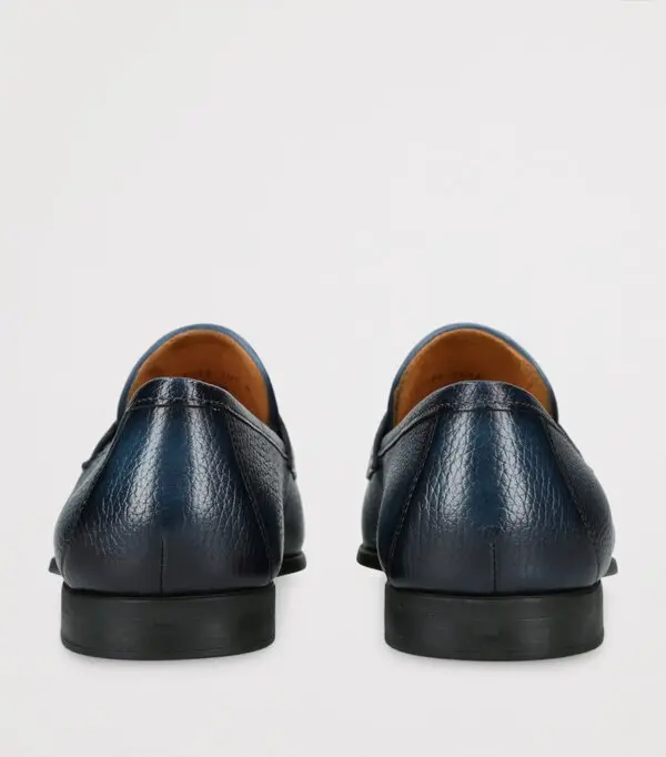 Magnanni Leather Diezma Ii Loafers - Navy
