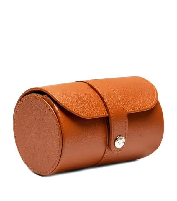 ETTINGER Capra Leather Watch Case For Three Timepieces