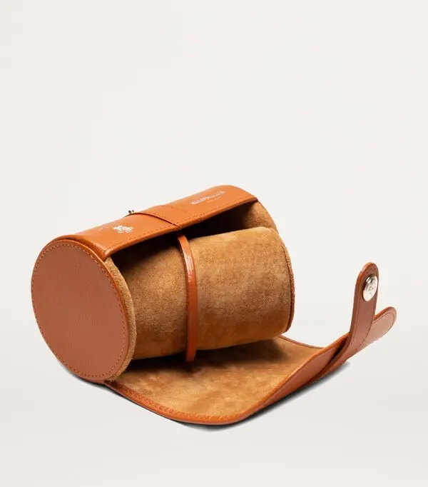 ETTINGER Capra Leather Watch Case For Three Timepieces