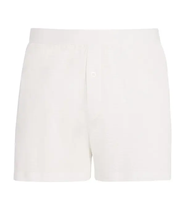 Sunspel Cotton Mesh Cellular Boxer Shorts