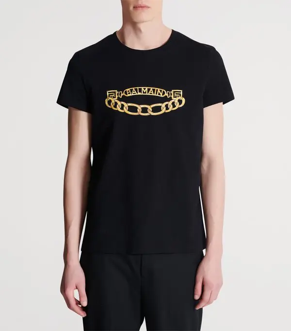 Balmain Chain Print T-shirt