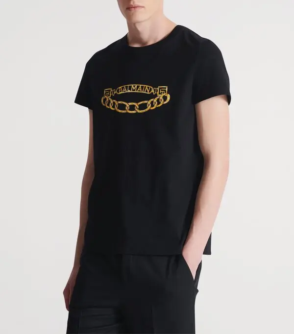 Balmain Chain Print T-shirt