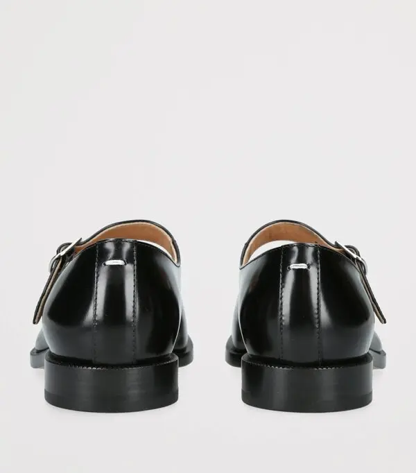 MAISON MARGIELA Leather Tabi Mary Jane Shoes - Black