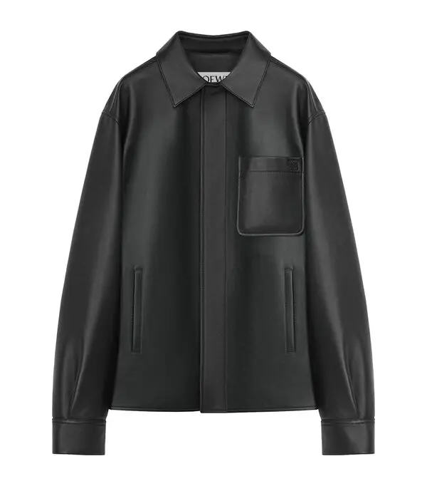 Loewe Leather Anagram Overshirt