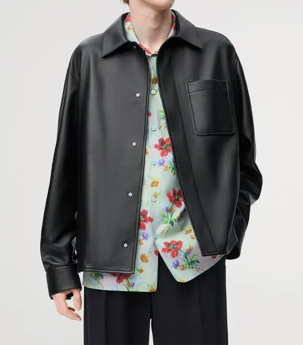 Loewe Leather Anagram Overshirt