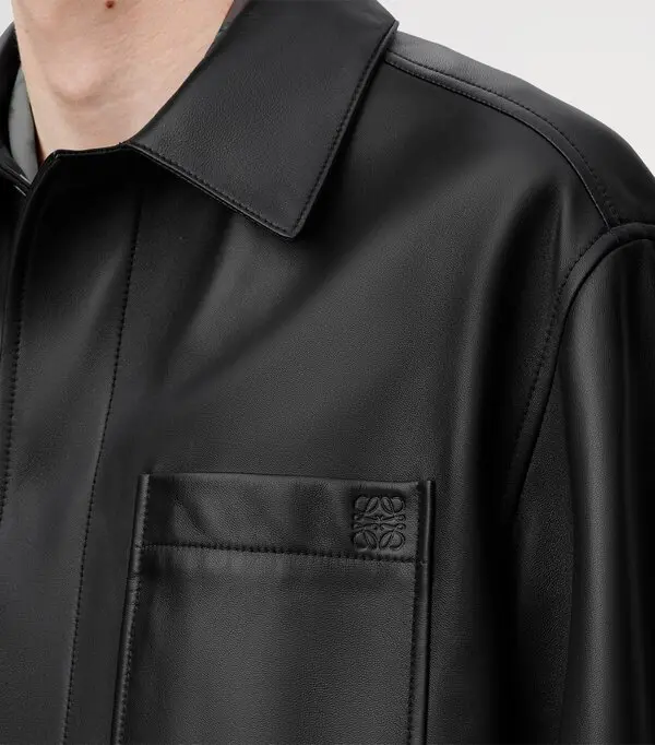 Loewe Leather Anagram Overshirt