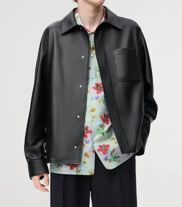 Loewe Leather Anagram Overshirt