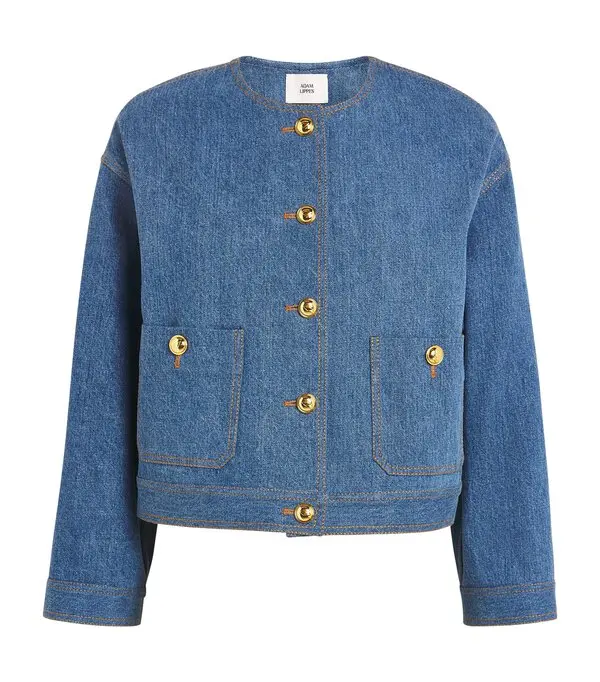 Adam Lippes Cropped Nessy Denim Jacket