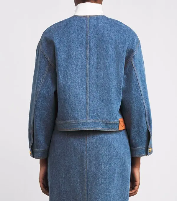 Adam Lippes Cropped Nessy Denim Jacket