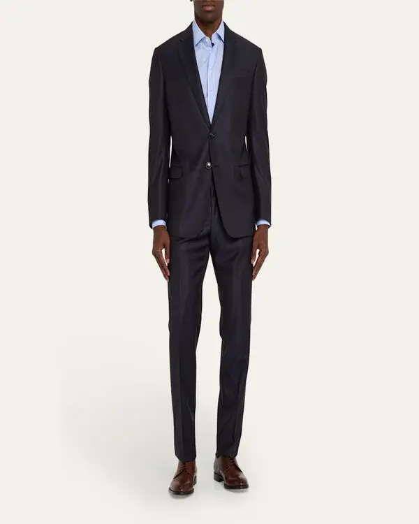 Giorgio Armani Wool And Cashmere Soft Two-piece Suit