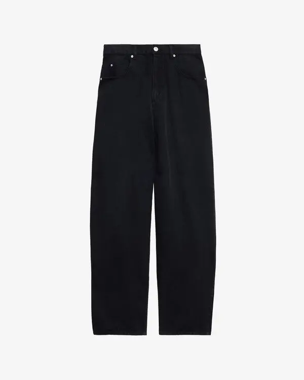 Isabel Marant Jenny Relaxed Fit Denim Pants - Black