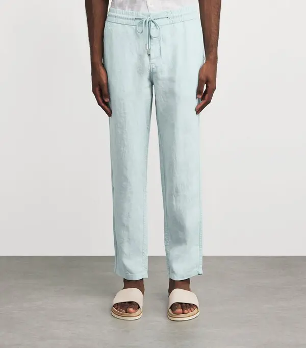 Vilebrequin Linen Drawstring Parc Trousers - Blue