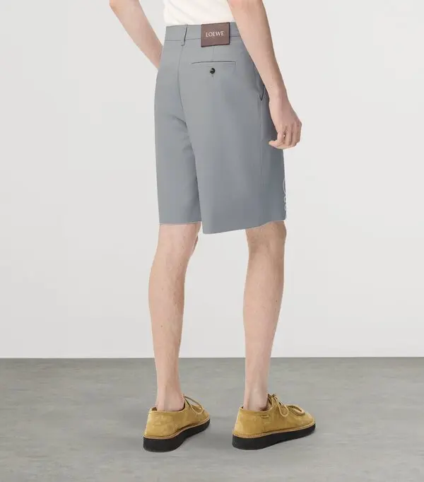 Loewe Cotton Tailored Anagram Shorts