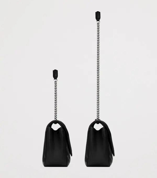 Saint Laurent Mini Matelassé Loulou Shoulder Bag - Black