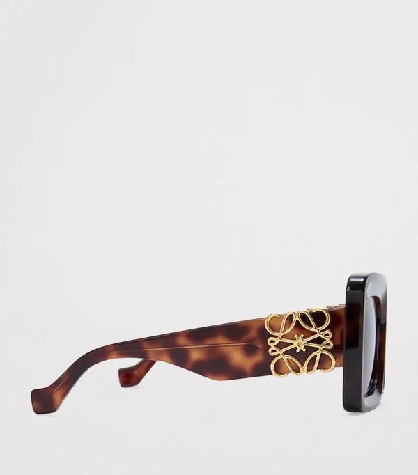 Loewe Bevelled Square Sunglasses - Brown