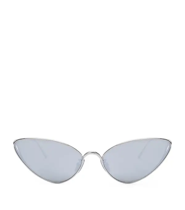 Loewe Shooting Star Cat Eye Sunglasses - Silver