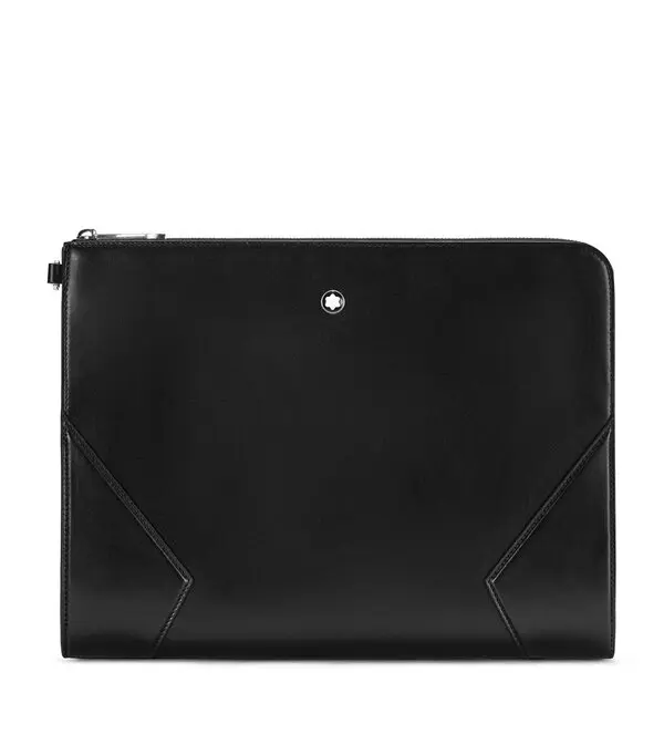 MONT BLANC Leather Meisterstück Pouch - Black