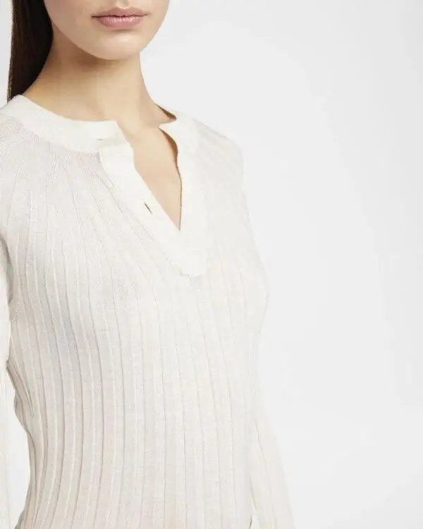 Giorgio Armani Ribbed Cashmere Silk Top