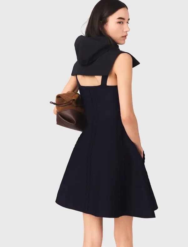 Maje Knitted Babydoll Mini Dress