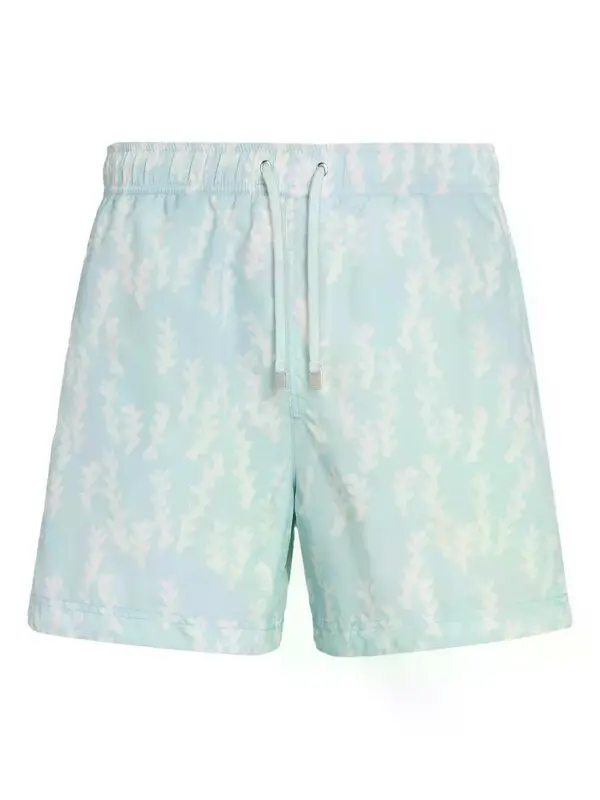 Zegna Printed Swim Shorts - Blue