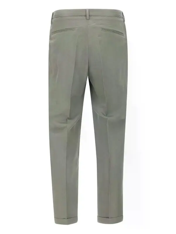 DEVORE INCIPIT Tailored Pleat-front Trousers - Grey