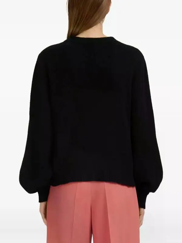 Marni Cashmere Balloon-sleeve Sweater - Black