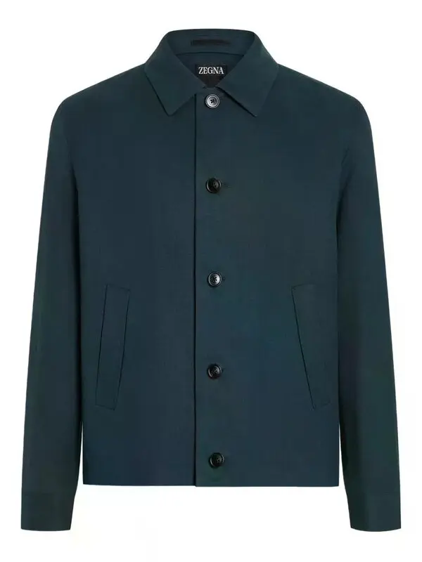 Zegna Button-up Linen Jacket