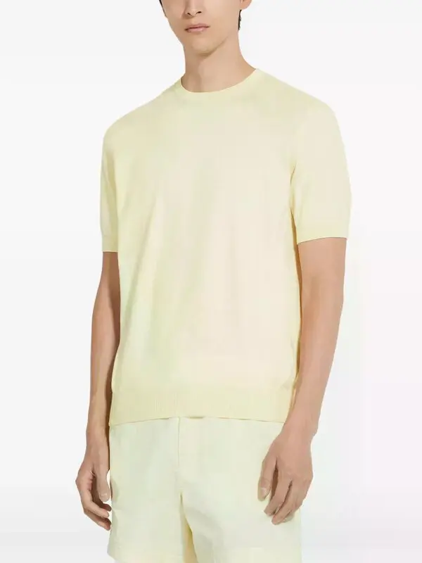 Zegna Cotton T-shirt - Yellow