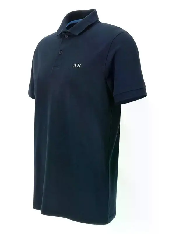 SUN 68 Cotton Polo Shirt - Blue