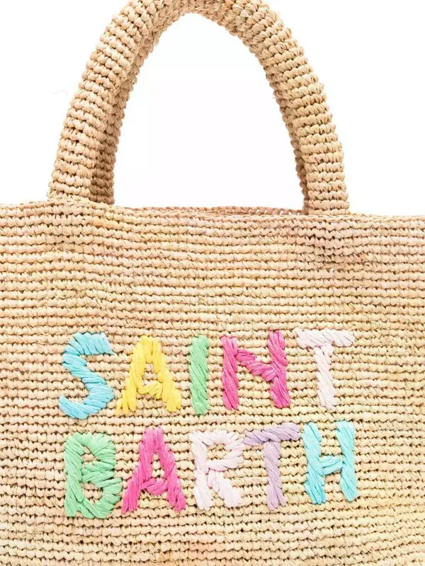 MC2 SAINT BARTH Raffia Tote Bag