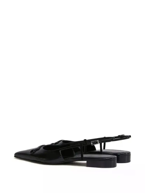 Marni Pointed-toe Slingback Sandals - Black
