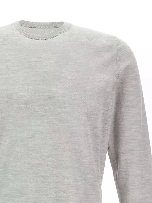 FILIPPO DE LAURENTIIS Crew-neck Long-sleeve Sweater - Grey