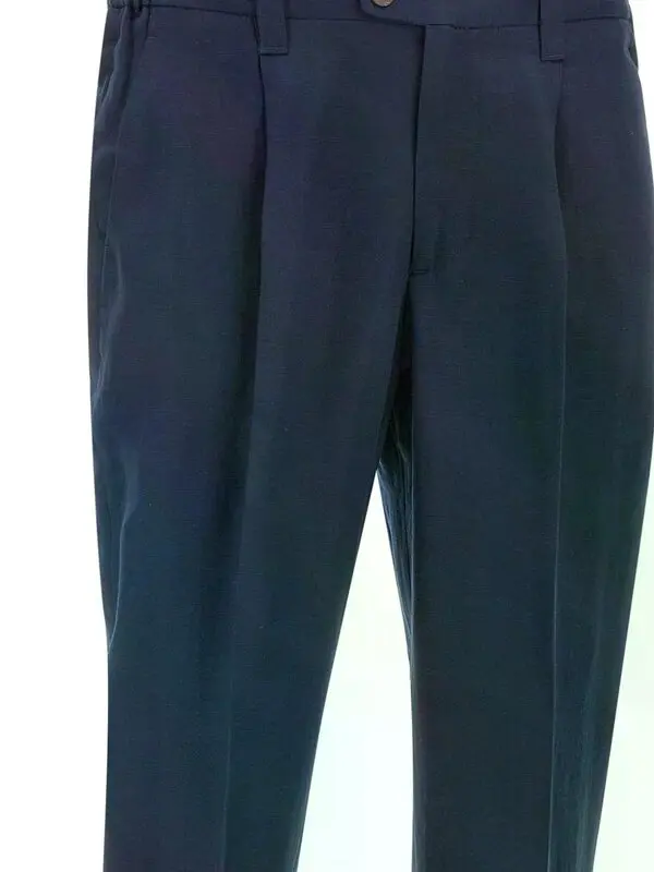 DEVORE INCIPIT Tailored Pleated Trousers - Blue
