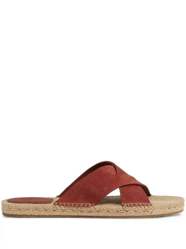 Zegna Suede Espadrille Slides