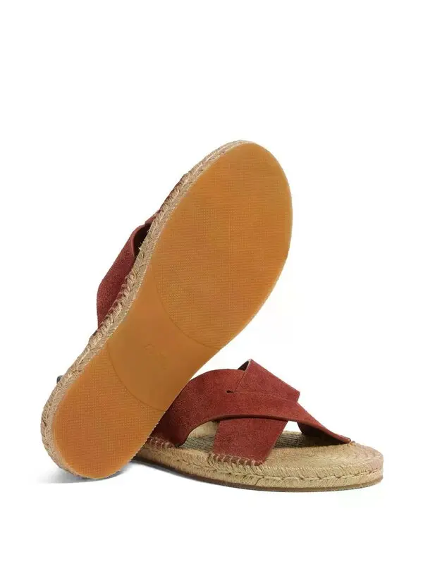 Zegna Suede Espadrille Slides