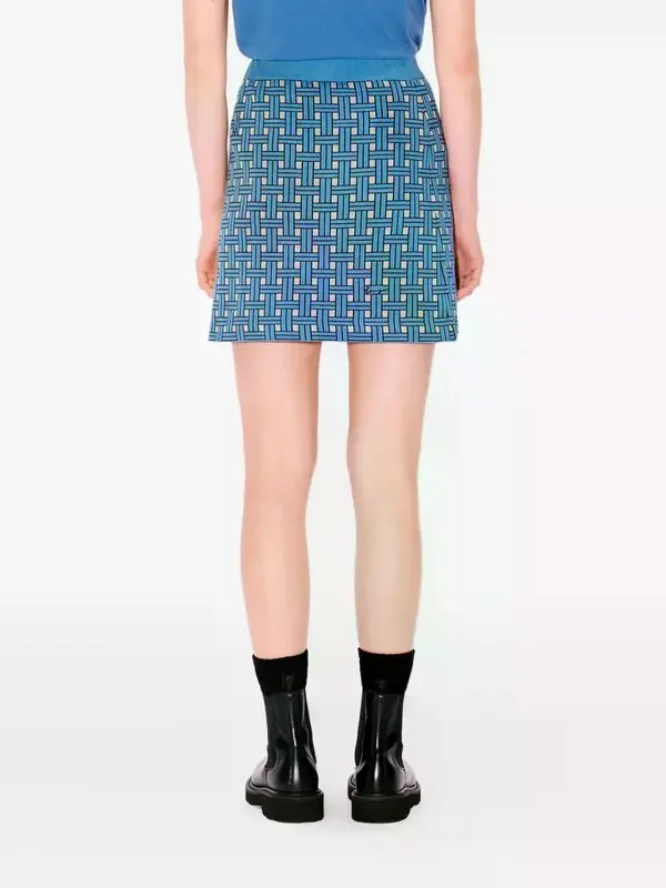 Kenzo Woven Mini Skirt