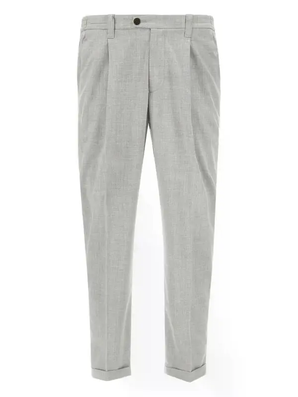 DEVORE INCIPIT Pleated Tailored Trousers - Grey