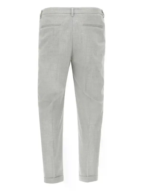 DEVORE INCIPIT Pleated Tailored Trousers - Grey