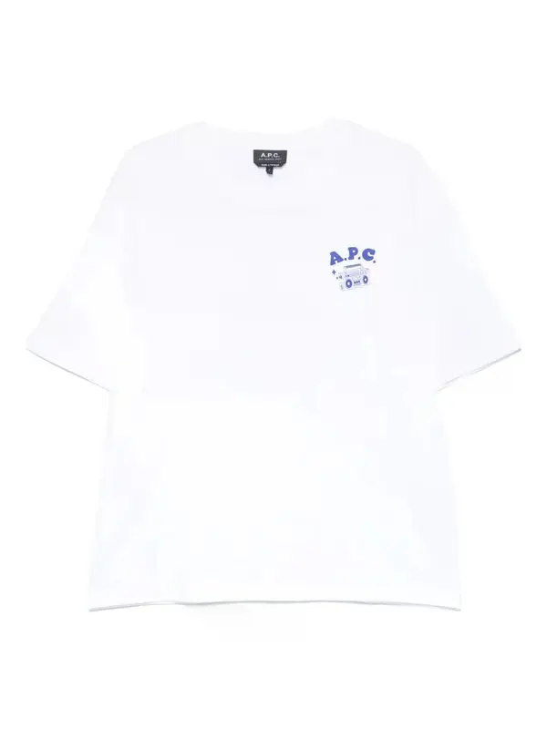 A.p.c. Logo-print T-shirt - White