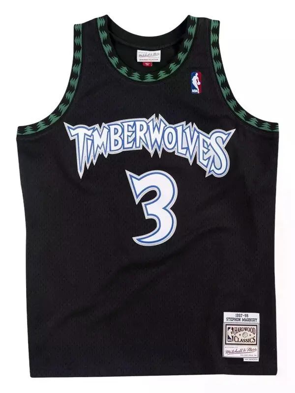 Mitchell & Ness X Nba Minnesota Timberwolves 97 Marbury Swingman Tank Top - Black
