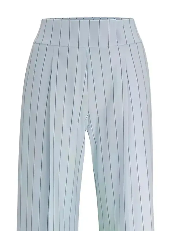 BOSS Striped Wide-leg Trousers