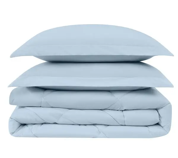 CANNON Solid Percale Full/queen 3-piece Comfort Er Set