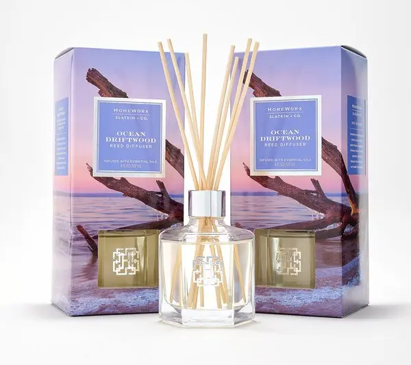 HOMEWORX BY SLATKIN + CO. As Is S/2 Ocean Reed Diffusers - One-color