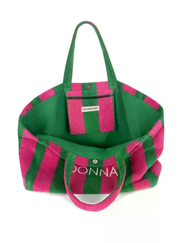 PARAMIDONNA Striped Tote Bag