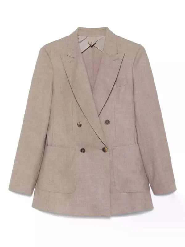 Max Mara Double-breasted Blazer - Brown