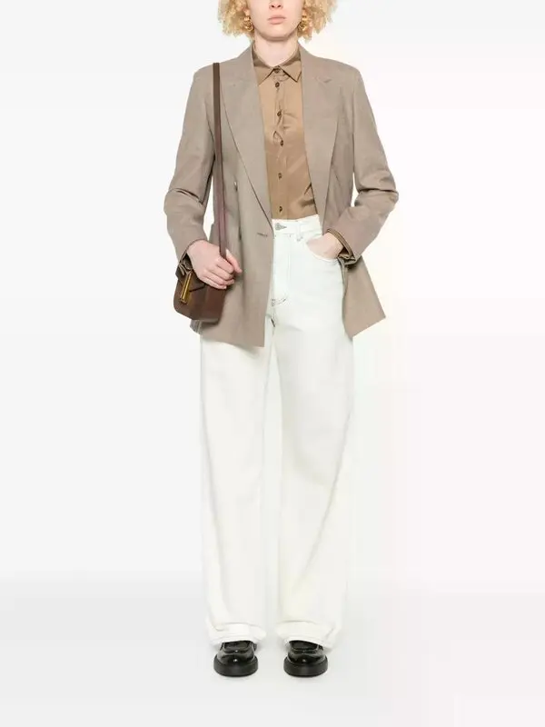 Max Mara Double-breasted Blazer - Brown
