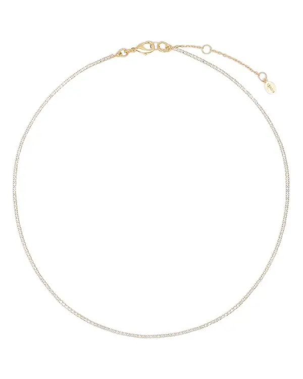 Shashi Micro Tennis Necklace - Gold