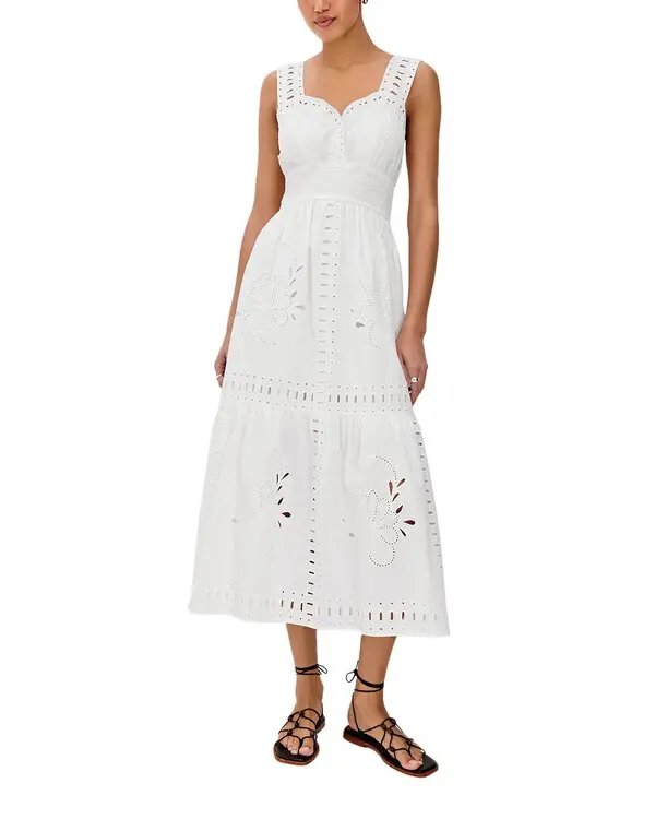 Rails Fawn Eyelet Midi Dress