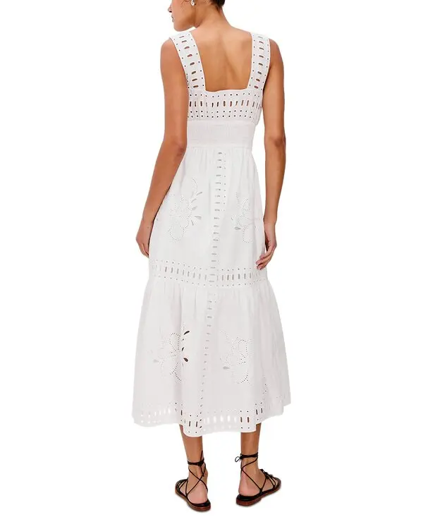 fawn embroidered eyelet midi dress Rails